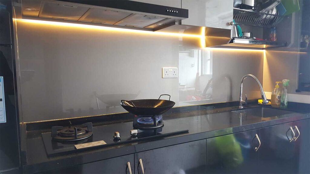 Kitchen Backing Glass | Soon Li Glass Services Pte Ltd